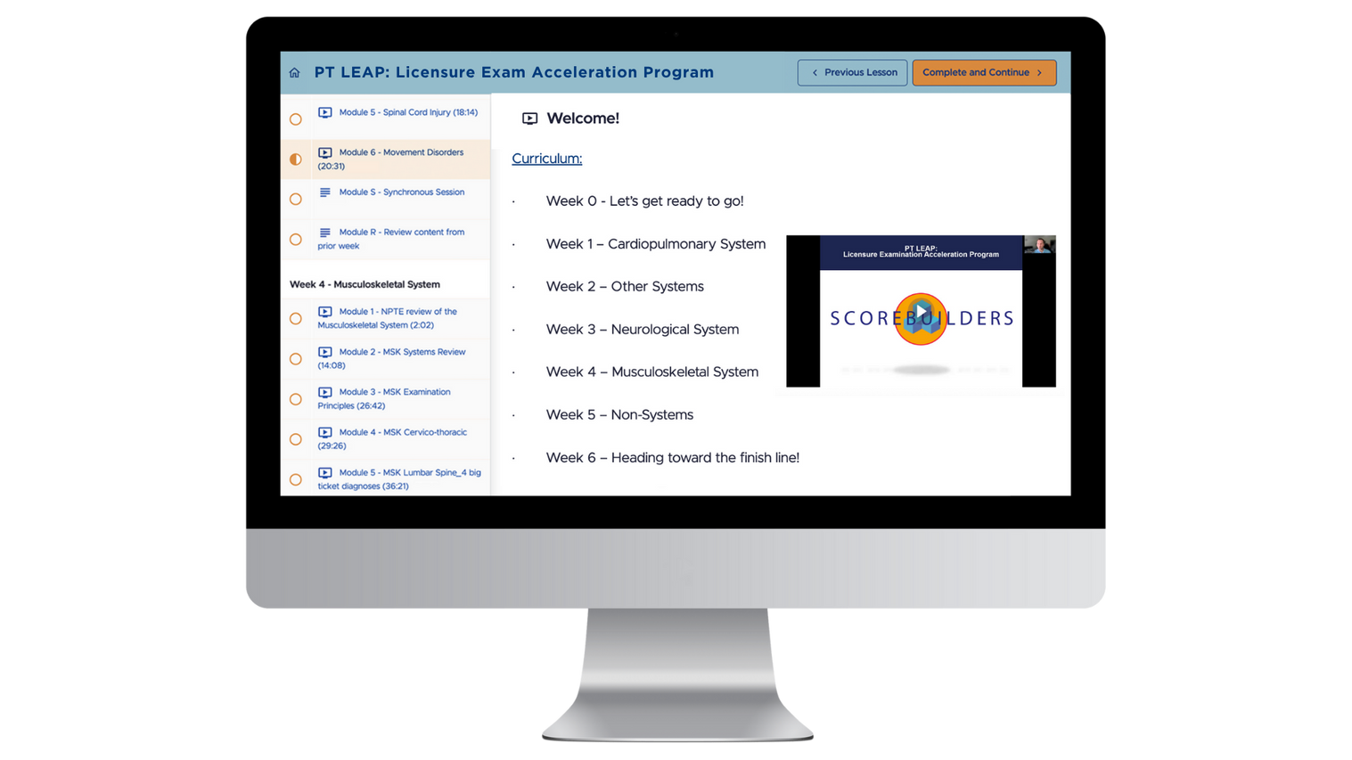 LEAP PT - December Class – Scorebuilders
