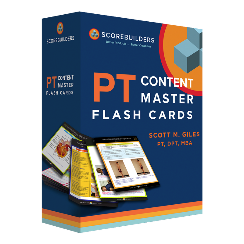 PT Content Master Flash Cards: 200 Essential Review Cards – Scorebuilders